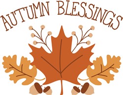 Autumn Blessings SVG cut file at EmbroideryDesigns.com ...