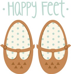 Happy Feet print art print art at EmbroideryDesigns.com ...