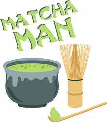 Matcha Man print art print art at EmbroideryDesigns.com ...