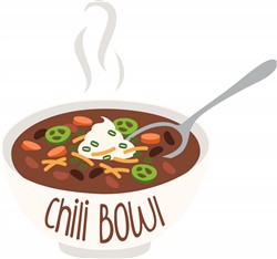 Chili Bowl print art print art at EmbroideryDesigns.com ...