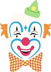 Clown Face print art print art at EmbroideryDesigns.com ...