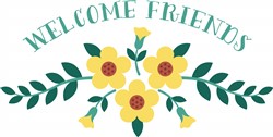 Welcome Friends SVG cut file at EmbroideryDesigns.com ...