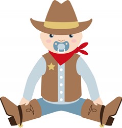 Baby Cowboy print art print art at EmbroideryDesigns.com ...