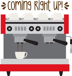 Coming Right Up print art print art at EmbroideryDesigns.com ...