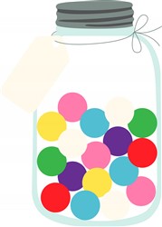 Bubble Gum Jar print art print art at EmbroideryDesigns.com ...