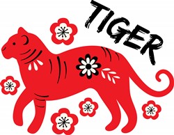 Tiger print art print art at EmbroideryDesigns.com | EmbroideryDesigns.com