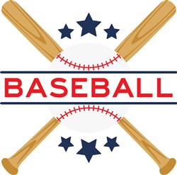 Baseball Bats print art print art at EmbroideryDesigns.com ...