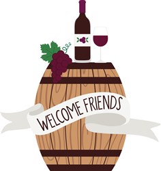 Welcome Friends print art print art at EmbroideryDesigns.com ...