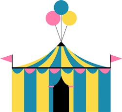 Circus Tent print art print art at EmbroideryDesigns.com ...