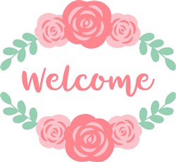 Welcome Roses SVG cut file at EmbroideryDesigns.com | EmbroideryDesigns.com