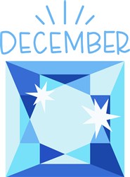 December Birthstone print art print art at EmbroideryDesigns.com ...