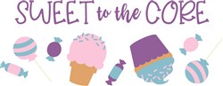Sweet To The Core print art print art at EmbroideryDesigns.com ...