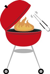 Cookout Grill print art print art at EmbroideryDesigns.com ...