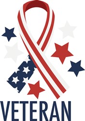 Veteran Ribbon print art print art at EmbroideryDesigns.com ...