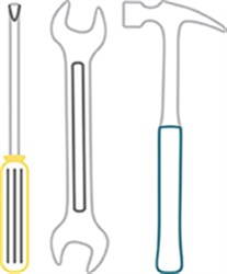 Tools Outline print art print art at EmbroideryDesigns.com ...