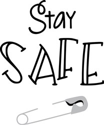 Stay Safe print art print art at EmbroideryDesigns.com ...