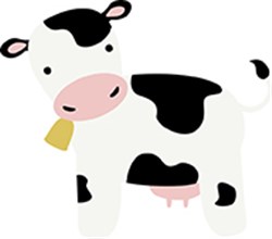 Milk Cow print art print art at EmbroideryDesigns.com ...