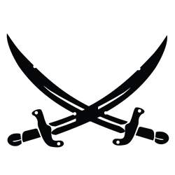 Crossed Pirate Swords SVG cut file at EmbroideryDesigns.com ...