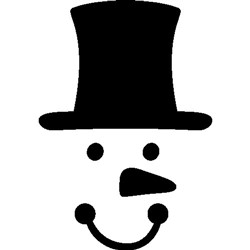 Snowman Head SVG cut file at EmbroideryDesigns.com | EmbroideryDesigns.com