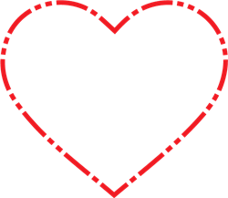 Dot & Dash Heart SVG cut file at EmbroideryDesigns.com ...