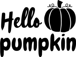 Hello Pumpkin SVG cut file at EmbroideryDesigns.com | EmbroideryDesigns.com
