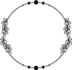 Round Leaf Border SVG cut file at EmbroideryDesigns.com ...