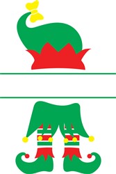 Elf Split SVG cut file at EmbroideryDesigns.com | EmbroideryDesigns.com