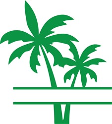 Palm Tree Name Split SVG cut file at EmbroideryDesigns.com ...