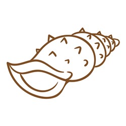 Seashell Outline SVG cut file at EmbroideryDesigns.com ...