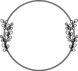 Sprig Leaves Wreath SVG cut file at EmbroideryDesigns.com ...