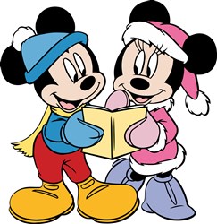 Winter Mickey & Minnie SVG cut file at EmbroideryDesigns.com ...