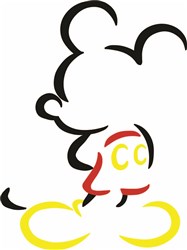 Mickey Mouse Outline SVG cut file at EmbroideryDesigns.com ...