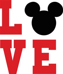 Mickey Mouse Love SVG cut file at EmbroideryDesigns.com ...
