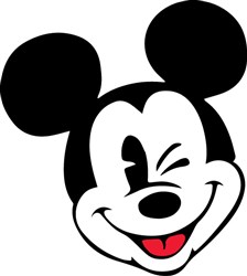 Mickey Mouse Wink SVG cut file at EmbroideryDesigns.com ...