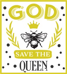 God save the queen SVG cut file at EmbroideryDesigns.com ...