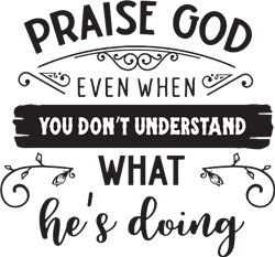 Praise God SVG cut file at EmbroideryDesigns.com | EmbroideryDesigns.com