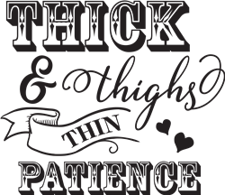 Thick Thighs SVG cut file at EmbroideryDesigns.com | EmbroideryDesigns.com