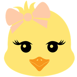 Chick Face SVG cut file at EmbroideryDesigns.com | EmbroideryDesigns.com