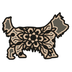 Mandala Yorkie SVG cut file at EmbroideryDesigns.com ...