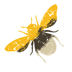 Distressed Bee SVG cut file at EmbroideryDesigns.com ...