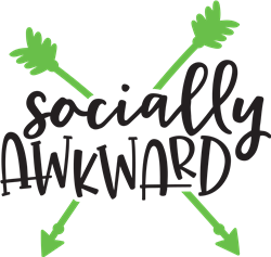 Socially Awkward SVG cut file at EmbroideryDesigns.com ...