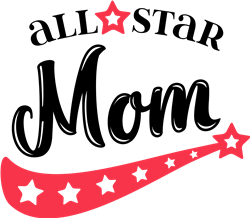 All Star Mom SVG cut file at EmbroideryDesigns.com | EmbroideryDesigns.com