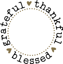 Grateful Thankful Blessed Circle SVG cut file at EmbroideryDesigns.com ...