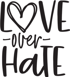 Love Over Hate SVG cut file at EmbroideryDesigns.com ...