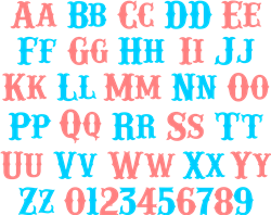 Fishtail Alphabet SVG cut file at EmbroideryDesigns.com ...