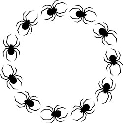 Spider Circle Frame SVG cut file at EmbroideryDesigns.com ...