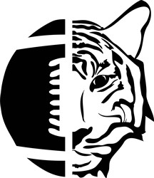 Football Tiger SVG cut file at EmbroideryDesigns.com ...