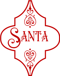 Christmas Santa Ornament SVG cut file at EmbroideryDesigns.com ...
