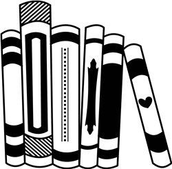Books SVG cut file at EmbroideryDesigns.com | EmbroideryDesigns.com