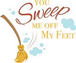 You Sweep Me Off My Feet SVG cut file at EmbroideryDesigns.com ...